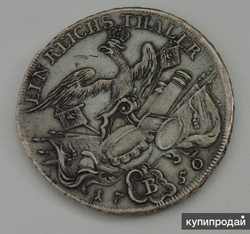 Fridericus borussorum REX EIN reichs thaler 1750 в Москве